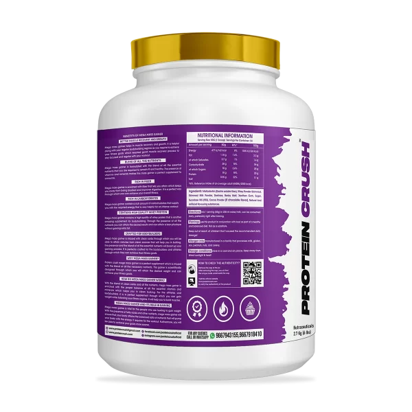 Mega Mass 2.7Kg(6lbs) + Shaker - Protein Crush